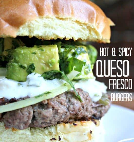 Hot And Spicy Queso Fresco Burgers • The Wicked Noodle