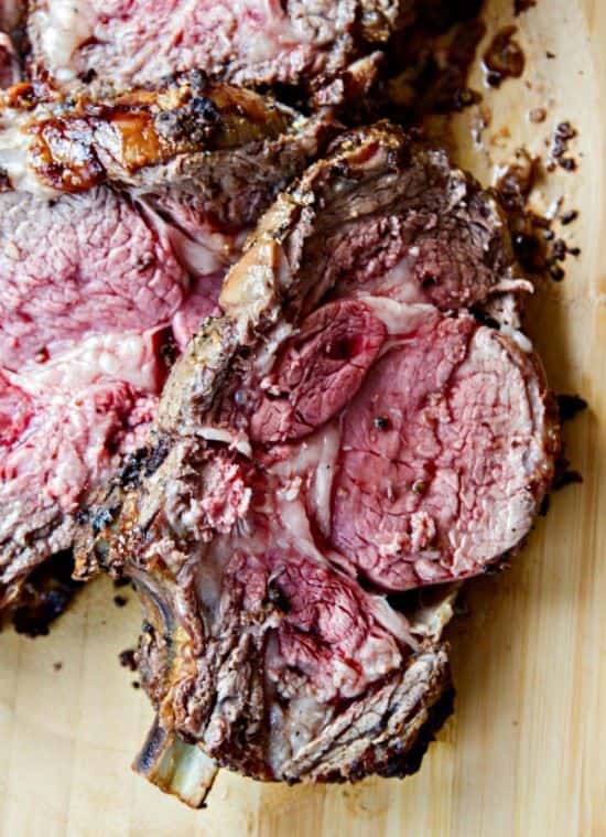 The BEST Prime Rib With Garlic & Peppercorn Wet Rub