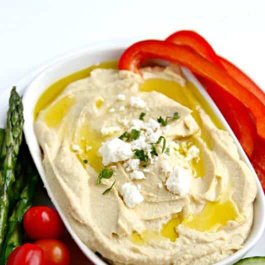 Lemon & Roasted Garlic Hummus Recipe • The Wicked Noodle