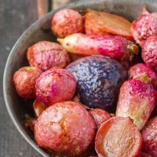 Roasted Radishes With Balsamic & Honey • The Wicked Noodle