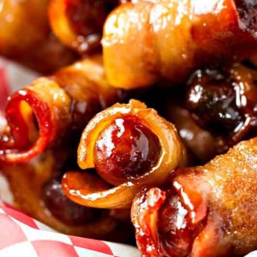 Bacon Wrapped Smokies • The Wicked Noodle