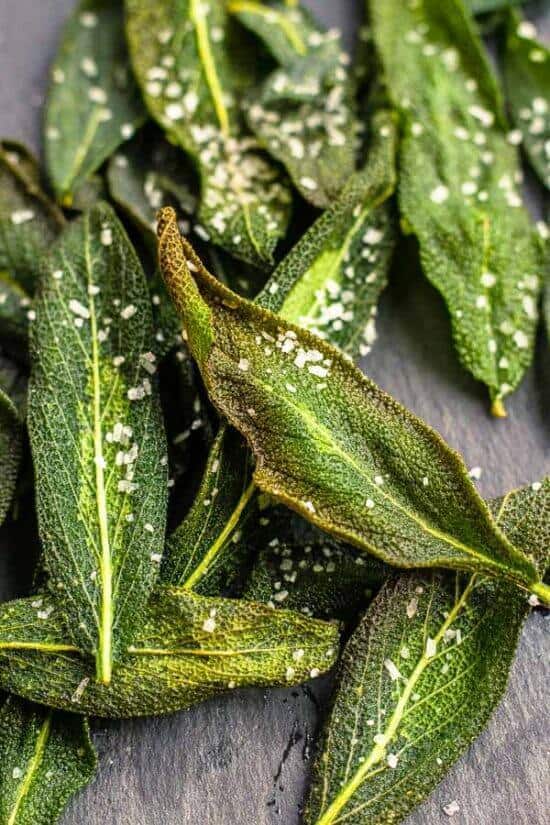 Crispy Fried Sage Leaves • The Wicked Noodle