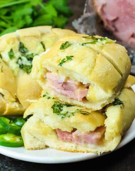 Ham & Cheese Game Day Sandwiches • The Wicked Noodle