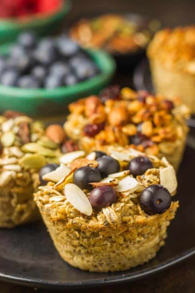 Baked Oatmeal Cups • The Wicked Noodle