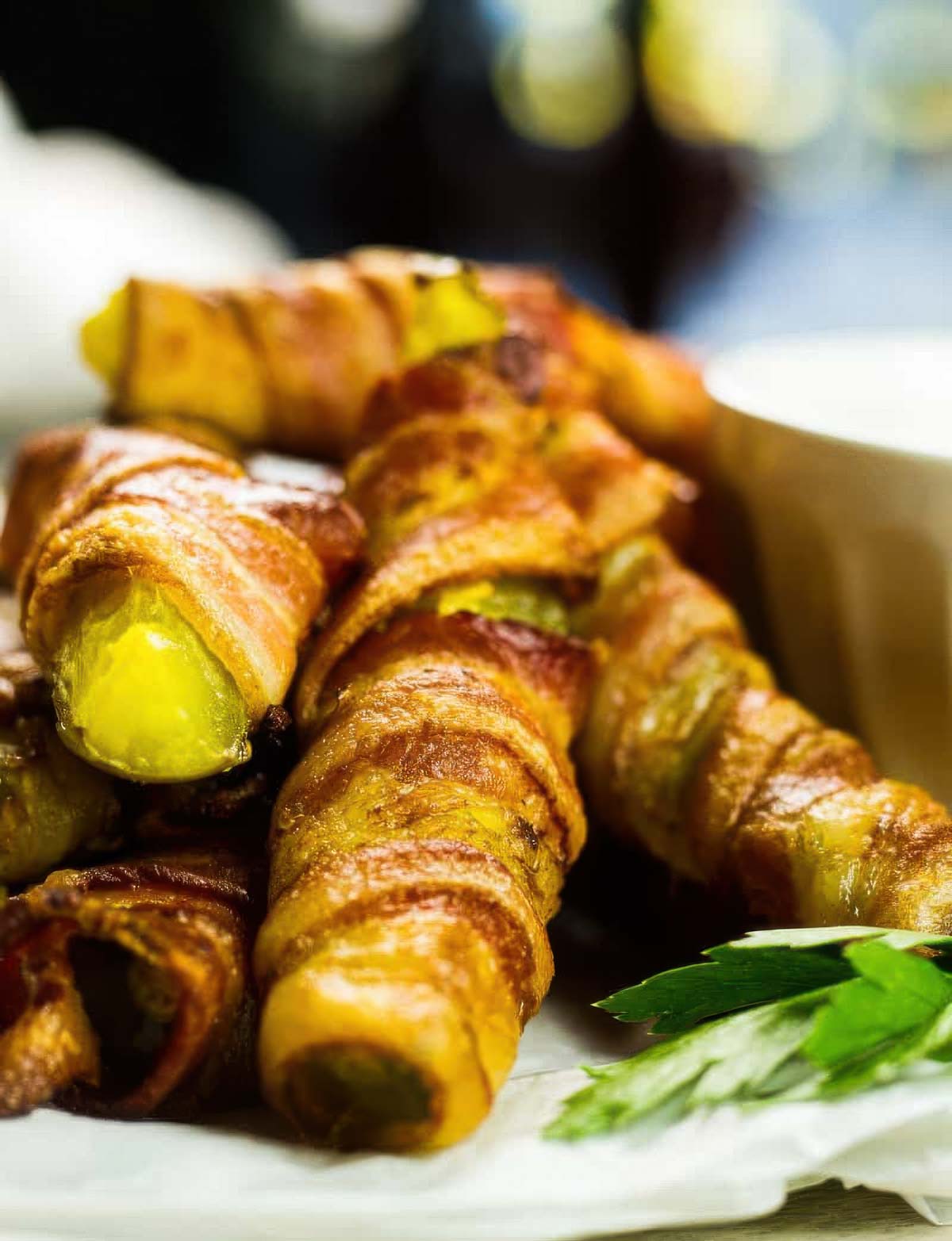 How To Make Bacon-Wrapped Pickles (Only 2 Ingredients!)