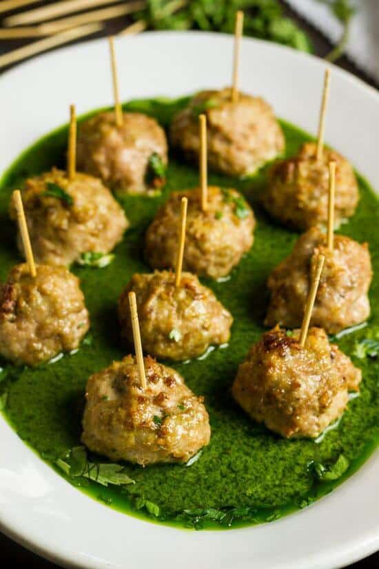 Chimichurri Chicken Bites • The Wicked Noodle