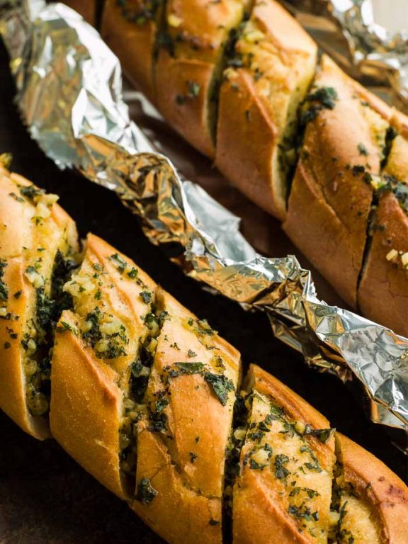 Easiest Stuffed Garlic Bread Recipe • The Wicked Noodle