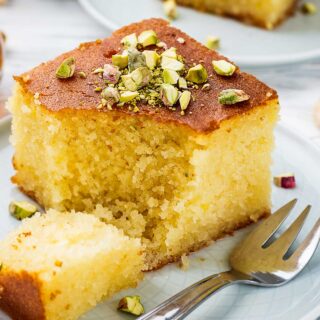 Turkish Cake - Revani Semolina Cake • The Wicked Noodle