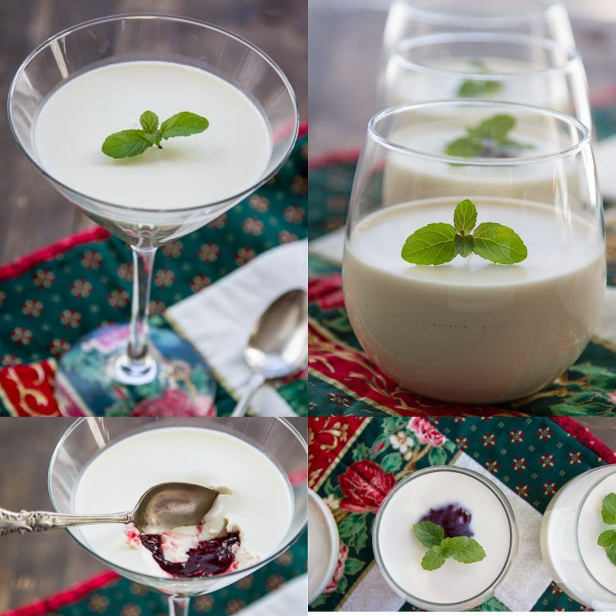 Easy Raspberry Panna Cotta • The Wicked Noodle