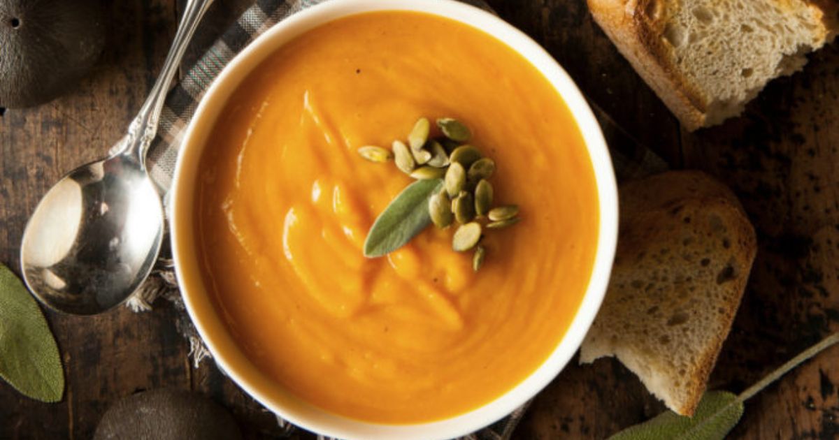 Roasted Butternut Squash Soup Recipe • The Wicked Noodle
