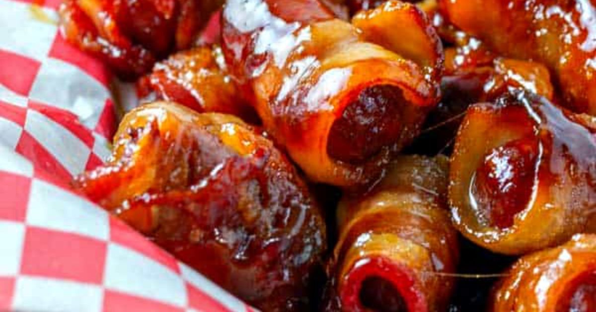 Bacon Wrapped Smokies • The Wicked Noodle