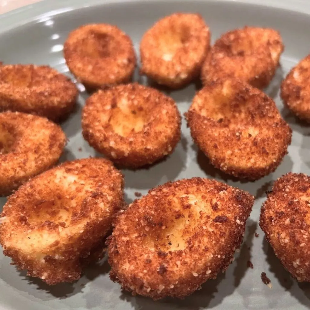 Fried Deviled Eggs • The Wicked Noodle