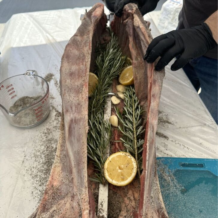 How To Roast A Whole Lamb On A Spit • The Wicked Noodle