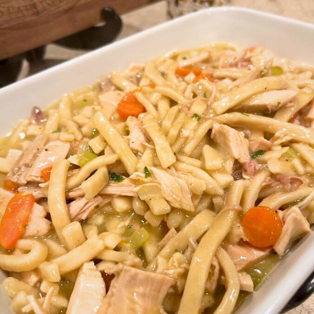 Old Fashioned Turkey And Noodles Recipe • The Wicked Noodle