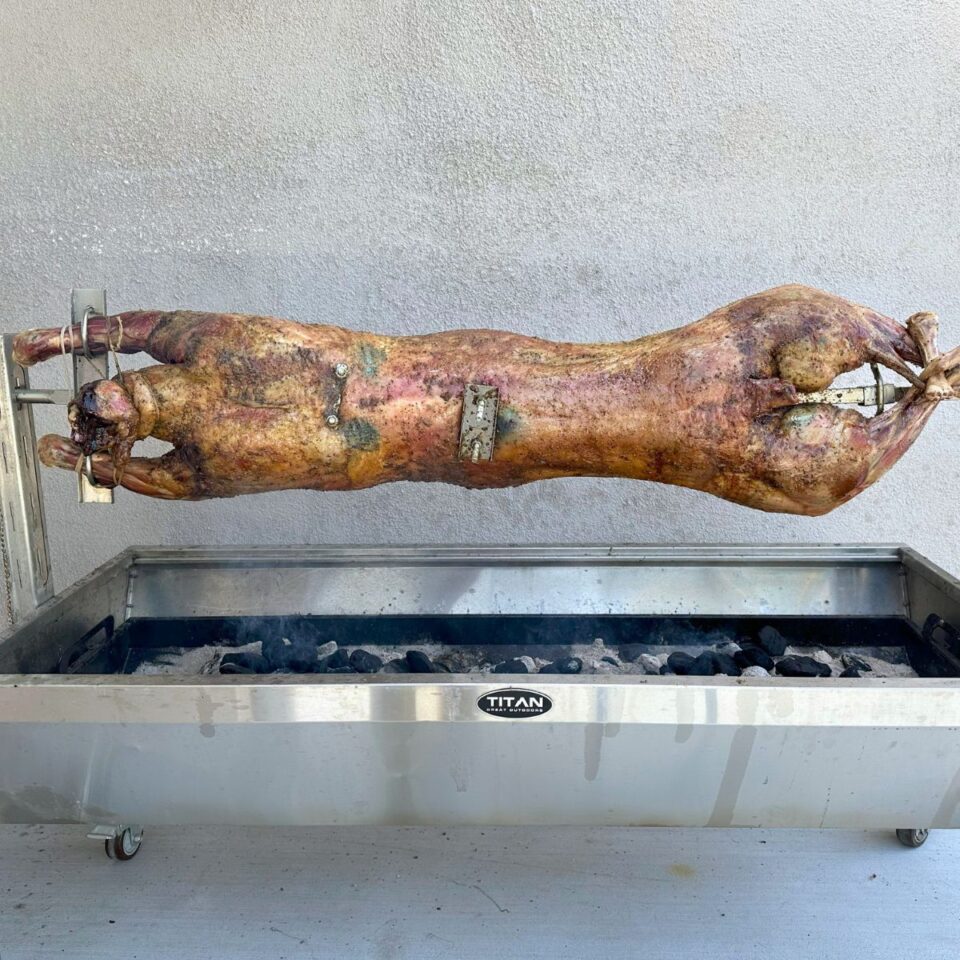 How To Roast A Whole Lamb On A Spit • The Wicked Noodle