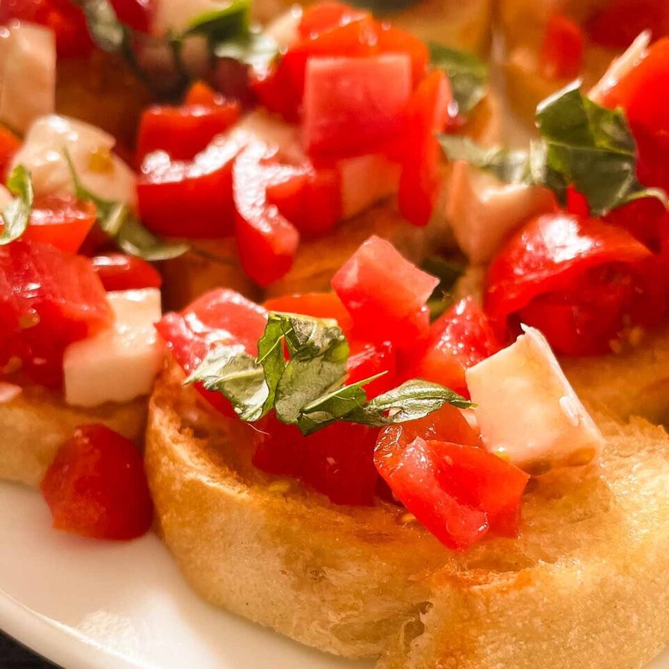 Bruschetta Caprese Recipe • The Wicked Noodle