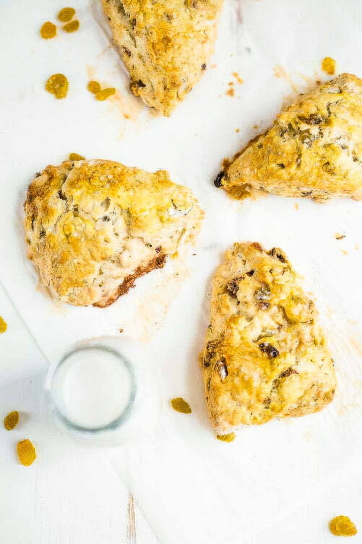 Irish Soda Bread Scones With Cinnamon Honey Butter